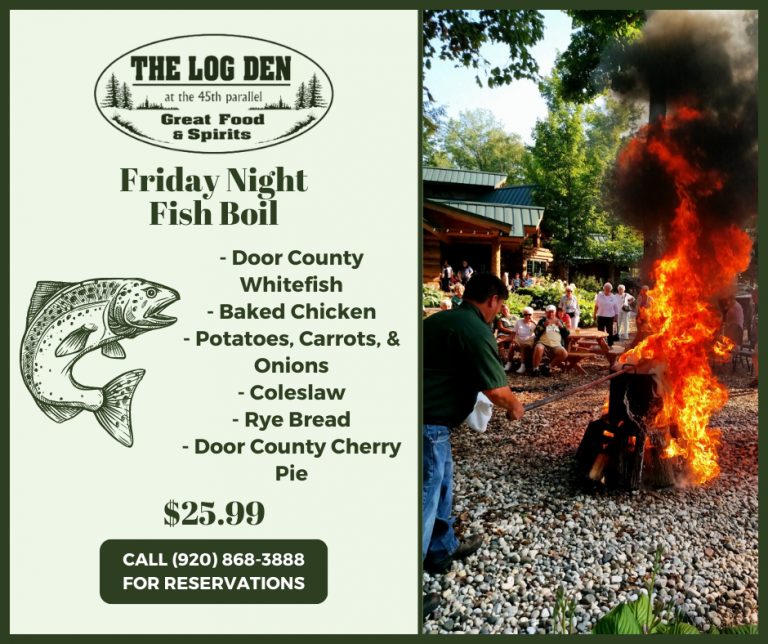 Friday Night Fish Boil - The Log DenThe Log Den